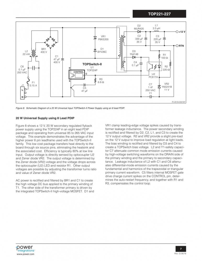 TOP221PN document page 7