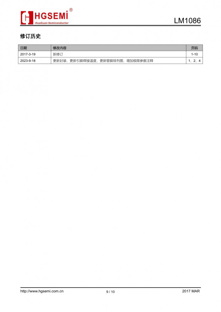 HGSEMI LM1086 datasheet page 9