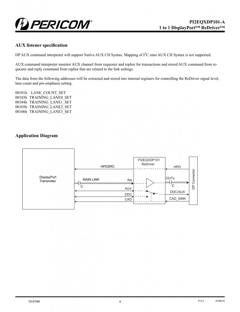 PI2EQXDP101-AZFEX datasheet page 4