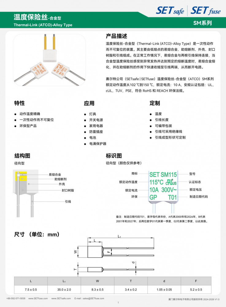 SM150 datasheet page 1