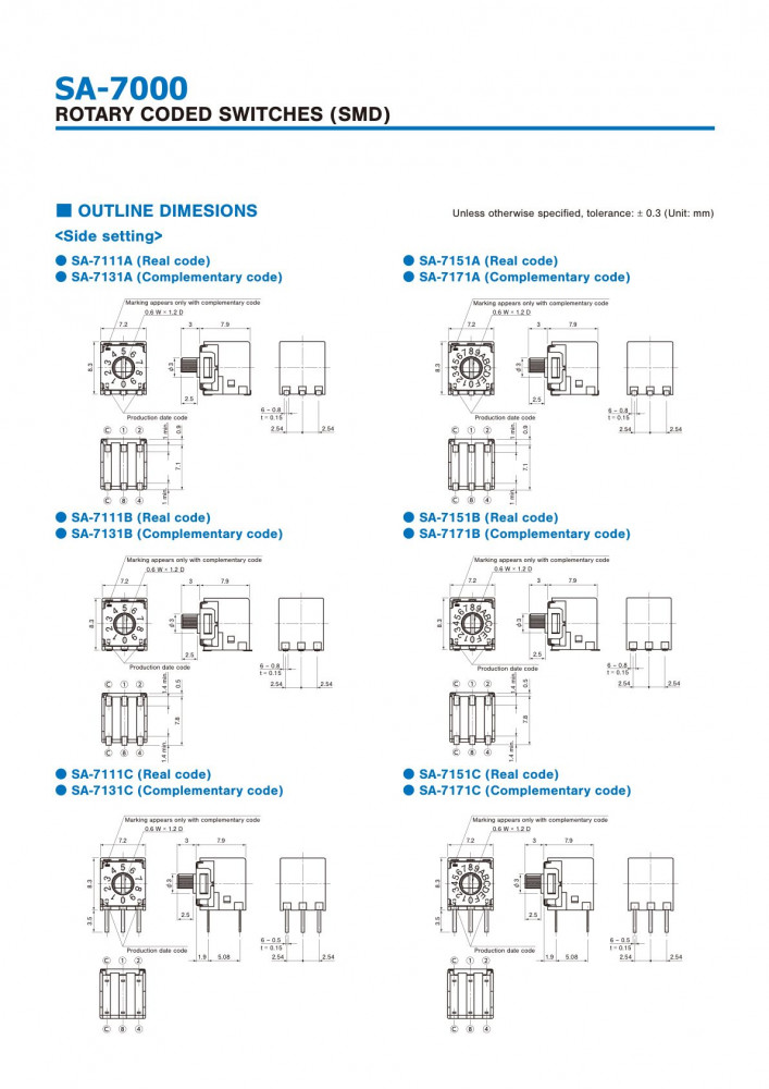 Nidec SA-7000 datasheet page 9