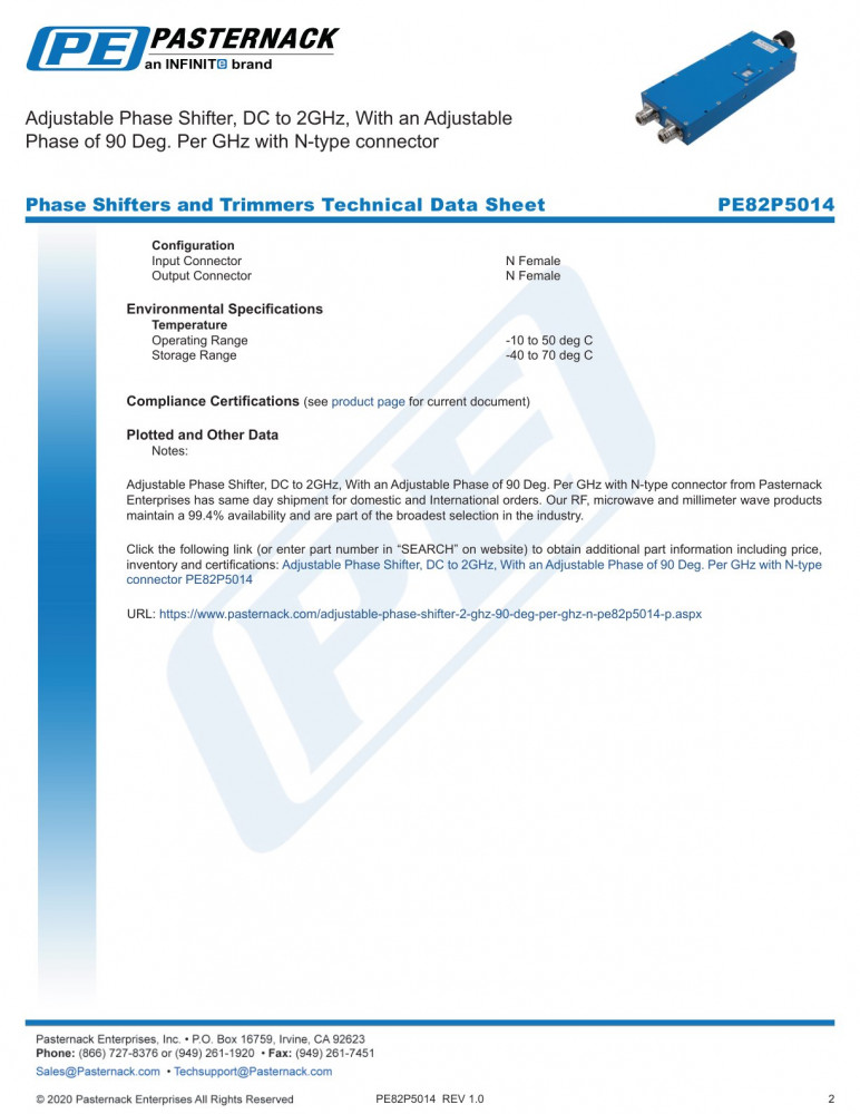 PE82P5014 technical document page 2