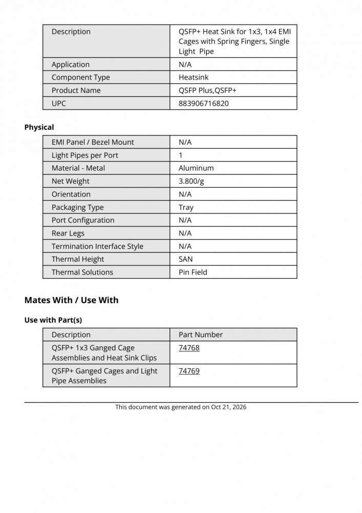 MOLEX 747500307 technical document image 2