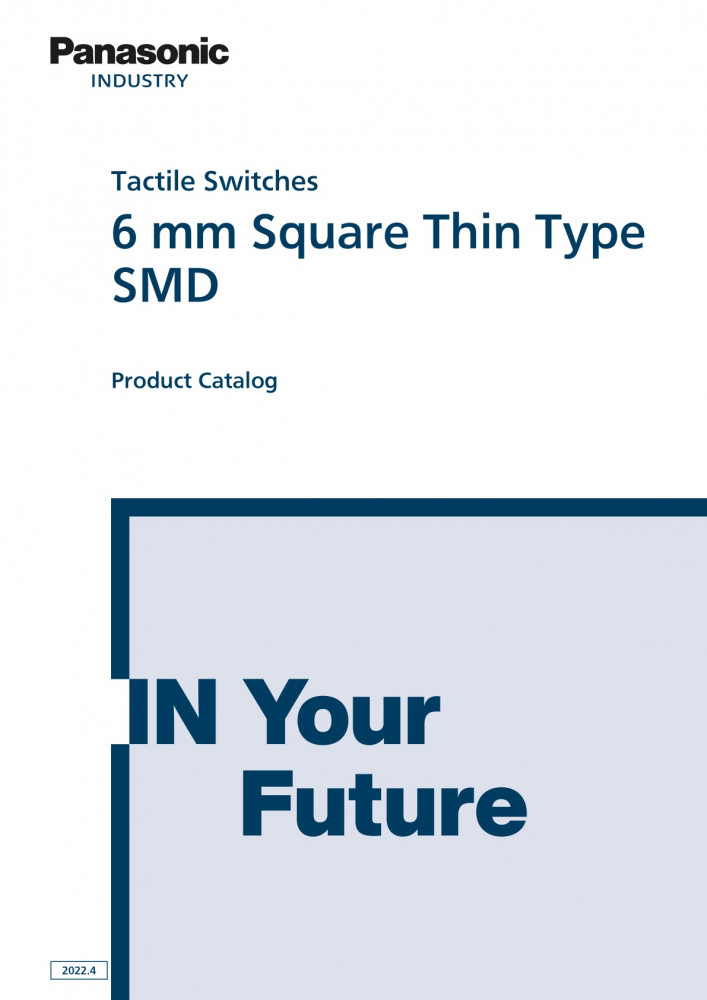 Panasonic tactile switch catalogue page 1