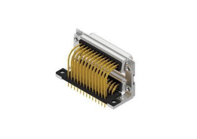 D-SUB Dual Port • Dual port 25-pos. /25-pos. • Dual port socket upper / Socket bottom • Solder pin angled .625