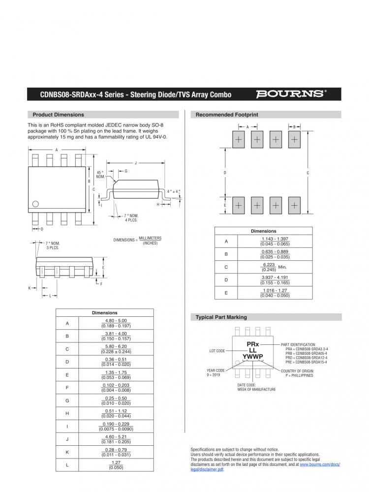 CDNBS08-SRDA05-4 datasheet page 2
