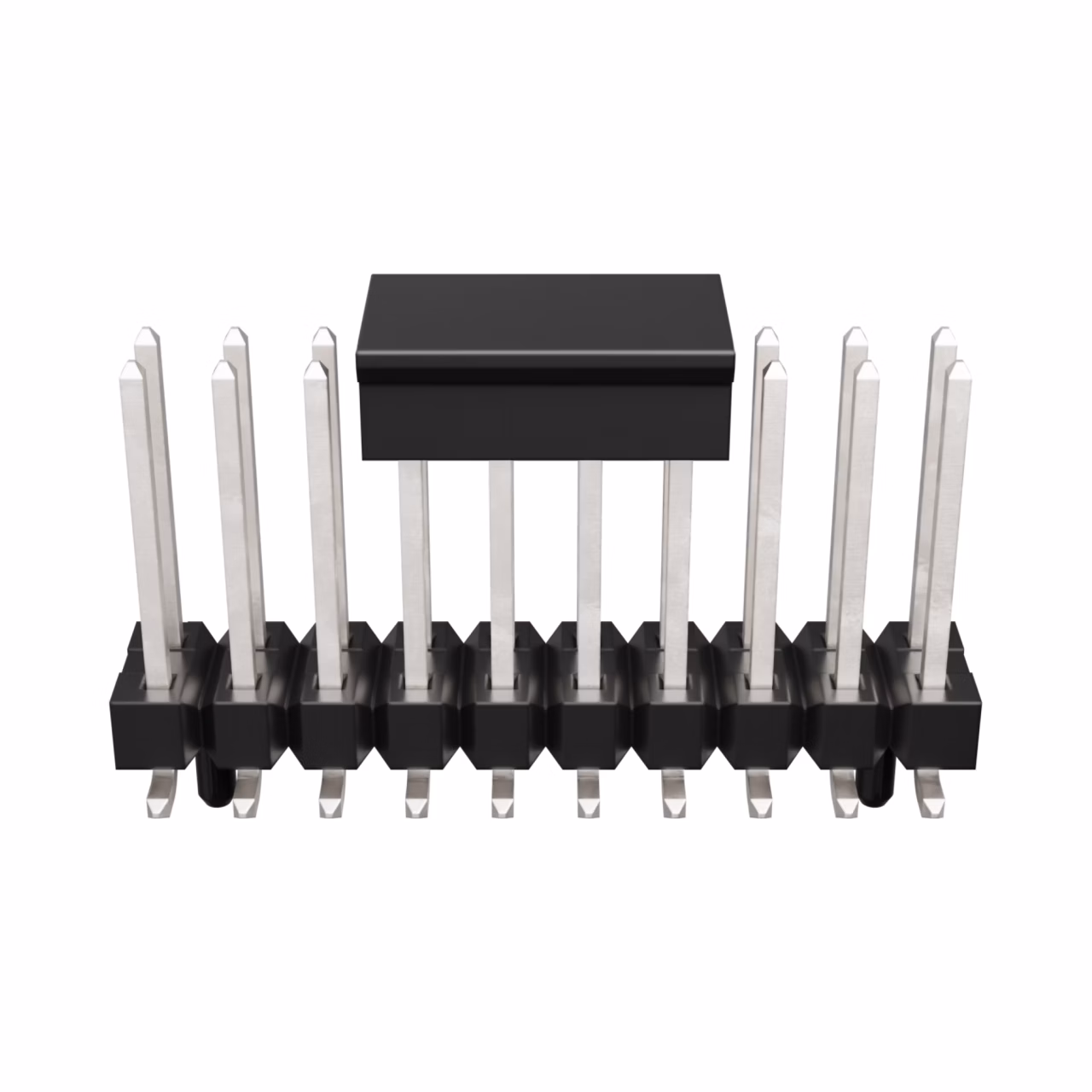 C-Grid Header, 2.54mm Pitch, Surface Mount, Dual Row, Vertical, 20 Circuits, Tin (Sn) Overall Plating, with Cap and Peg, Tape and Reel Packaging, Lead-Free for sale