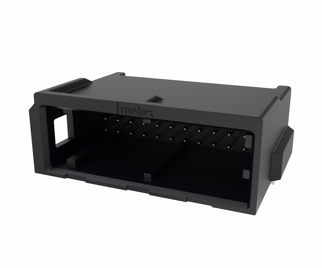 ConnTAK50 Header, Dual Row, Right-Angle, Surface Mount, 12 Circuits, Key B, Natural