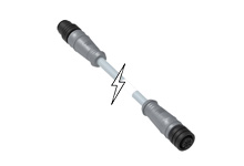 M12 Signal, A-Coded, Single-Ended Cordset, 4 Poles, Female (Straight) to Pigtail, 0.34mm² (22 AWG), Yellow Shielded PVC Cable, Yellow Overmold, 5.0m (16.40') Length