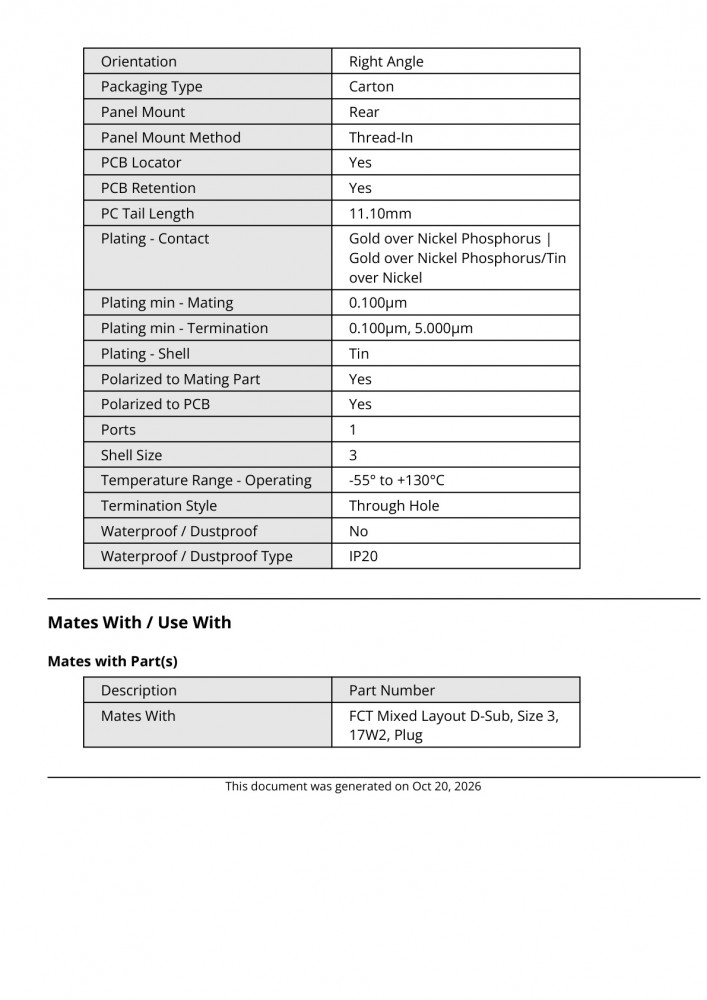 MOLEX 1731070280 product document preview, page 3