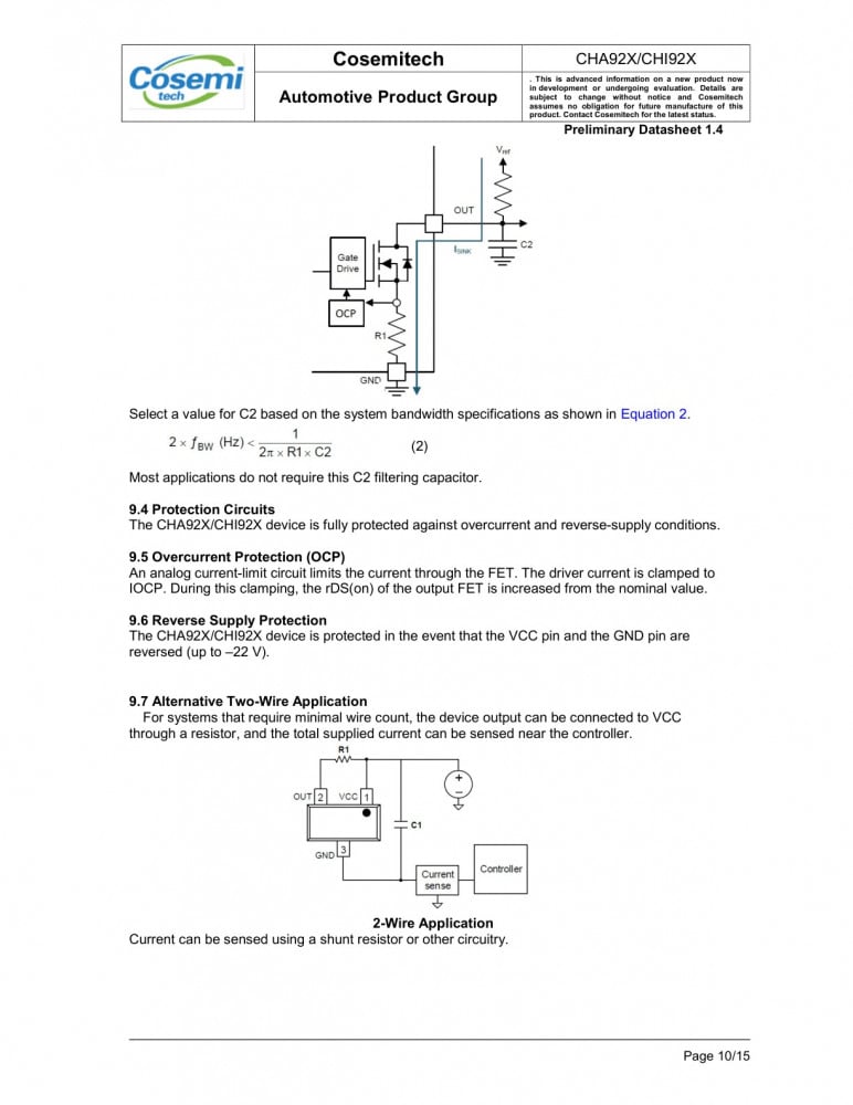 CHI924TB datasheet page 10