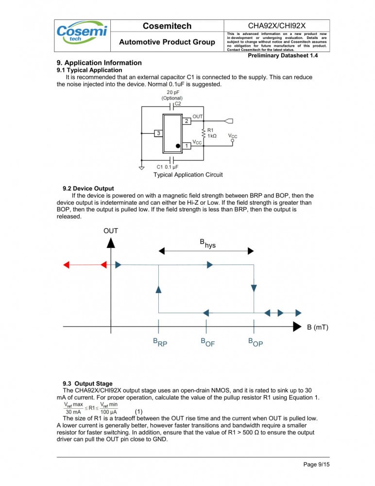 CHI924TB datasheet page 9