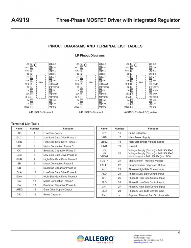 A4919 datasheet page 4