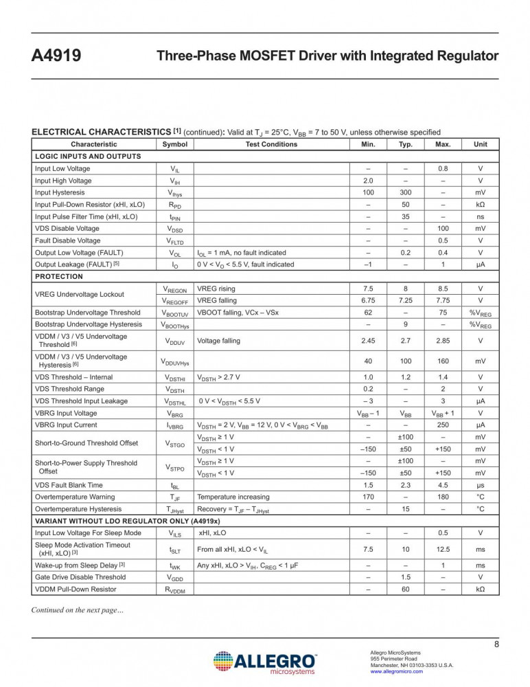 A4919 datasheet page 8