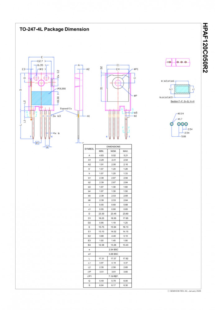 HPAF120C050R2 datasheet preview, page 6