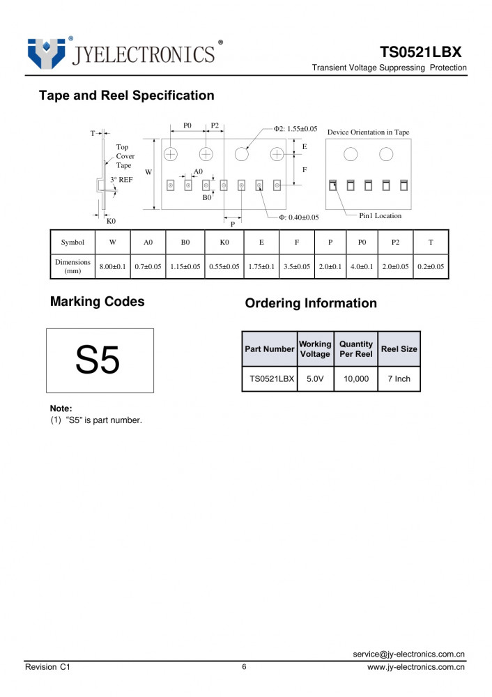 TS0521LBX datasheet page 6