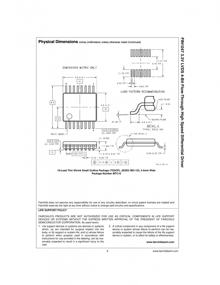 FIN1047 datasheet page 10