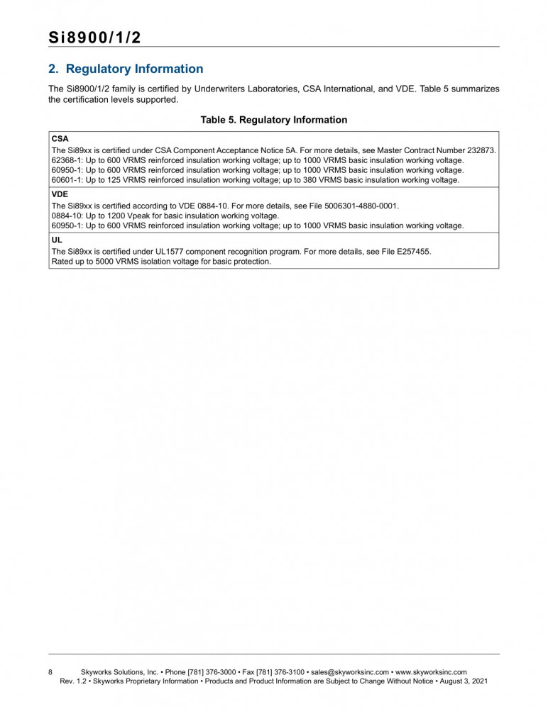 SI8901B-A02-GSR technical document page 8