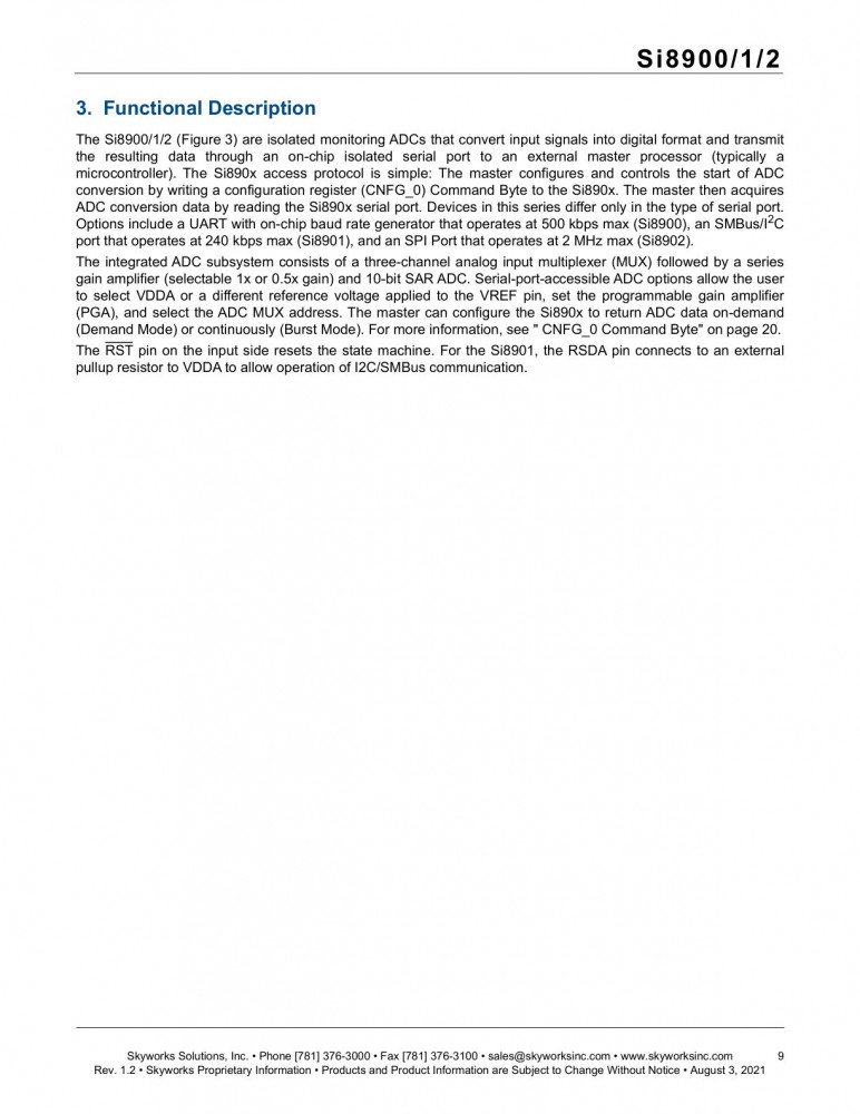 SI8901B-A02-GSR technical document page 9
