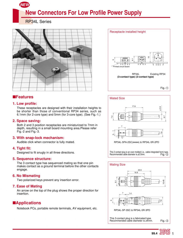 HRS RP34L catalog page 1