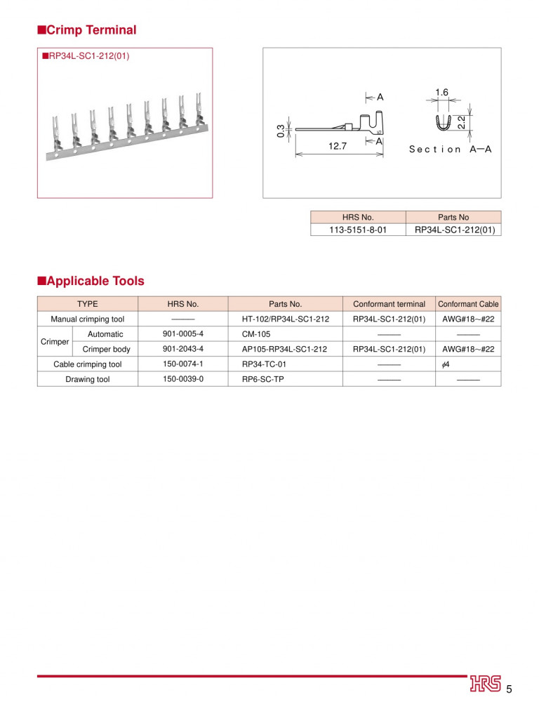 HRS RP34L catalog page 5