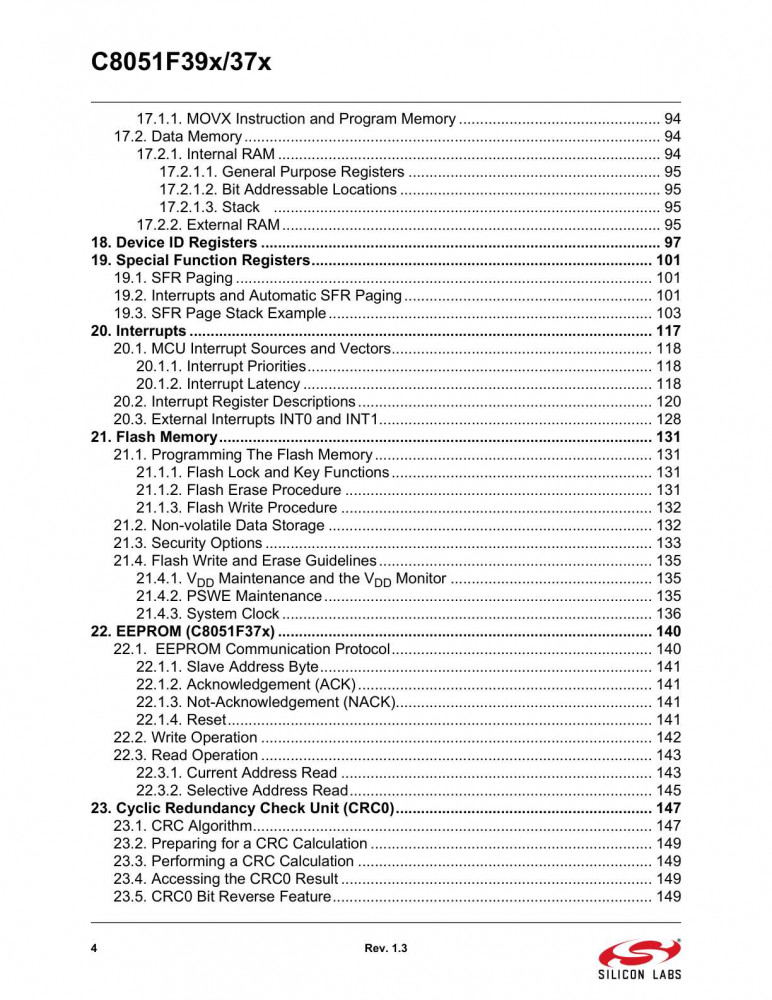 C8051F396 technical document page 4