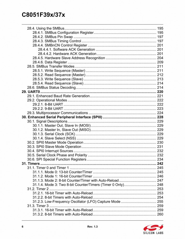 C8051F396 technical document page 6