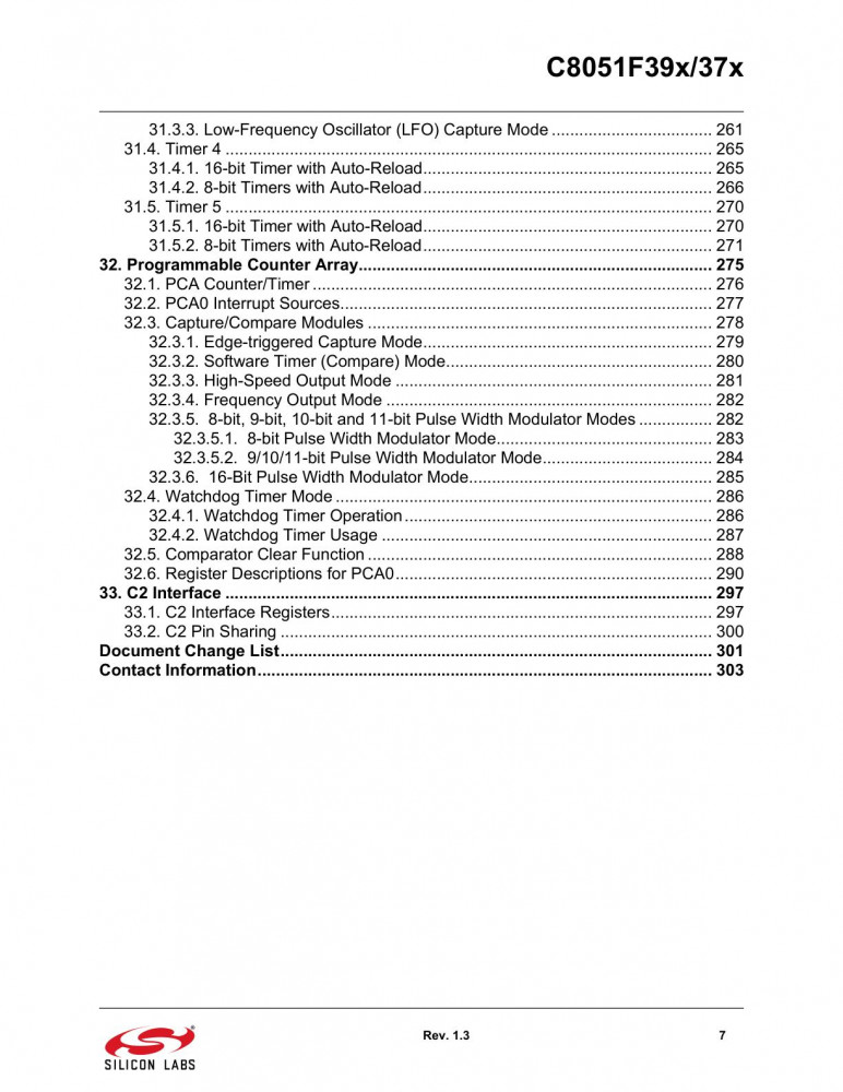 C8051F396 technical document page 7
