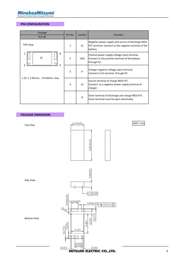 MC3651 datasheet page 3