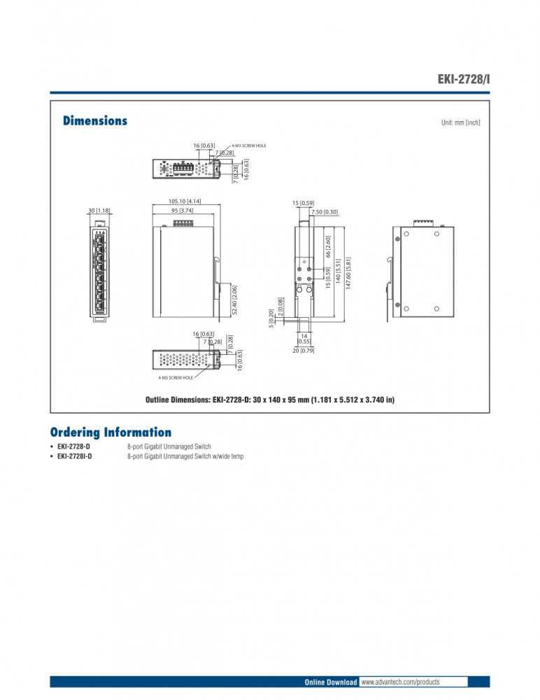 EKI-2728I technical document, page 2