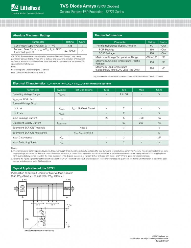 SP721APP datasheet page 2