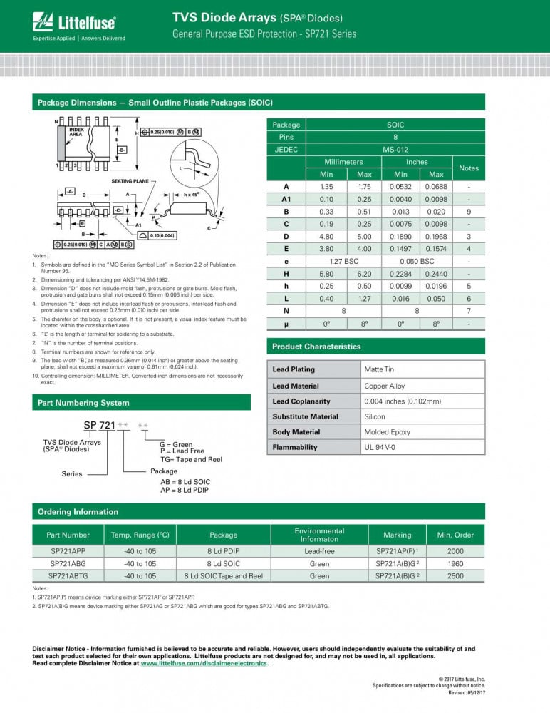 SP721APP datasheet page 6