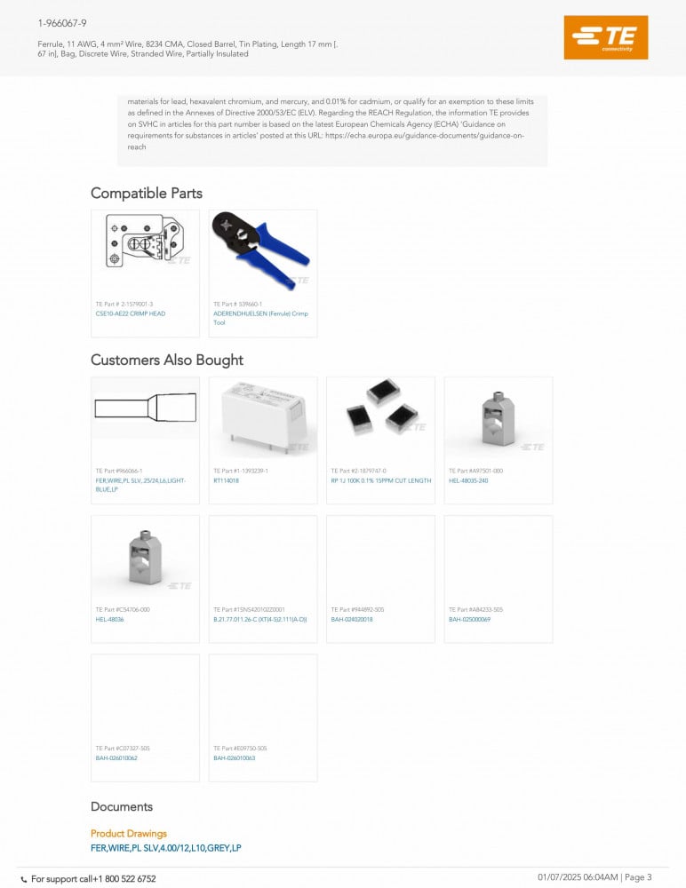 TE Connectivity 1-966067-9 technical document page 3