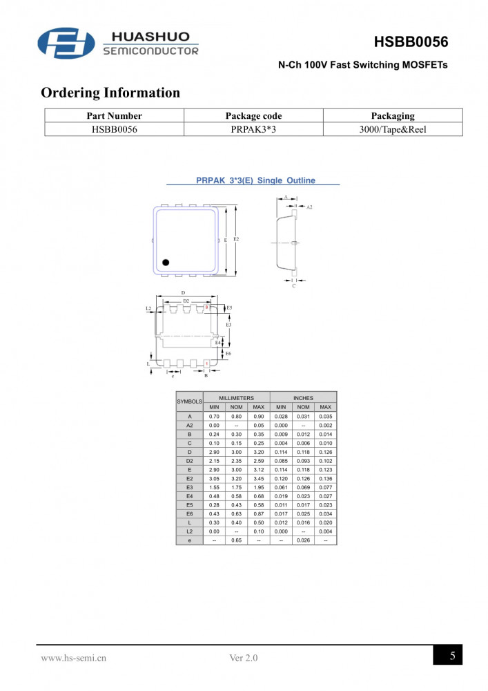 HSBB0056 datasheet page 5