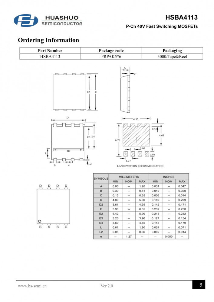 HSBA4113 datasheet page 5