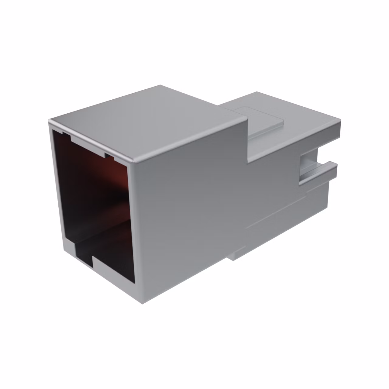2.54mm Pitch, 0.64mm Width H-DAC 64 High Density Automotive Crimp Housing, Dual Row, 6 Circuits, Polarization Option #1, Gray for sale