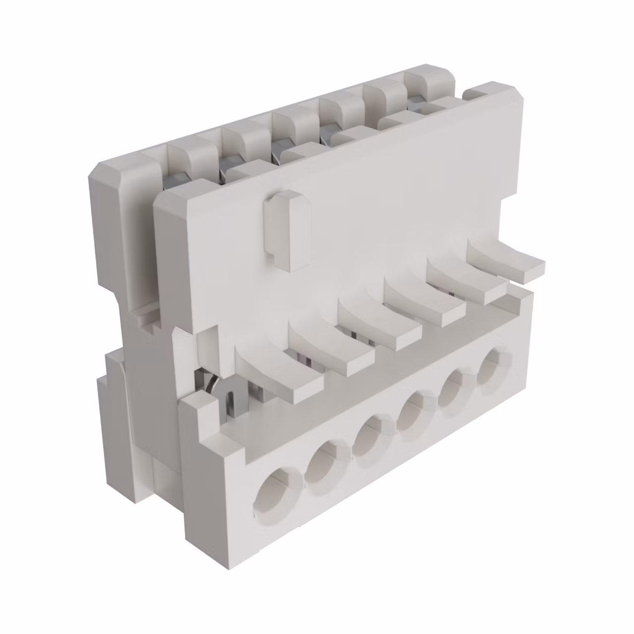 Appli-Mate RAST 2.5 IDT Housing, 2.50mm Pitch, Direct/Indirect, Female, 4 Circuits, All Position Keys, Polarizing Rib Between Circuits 3 and 4, Red Color Stripe