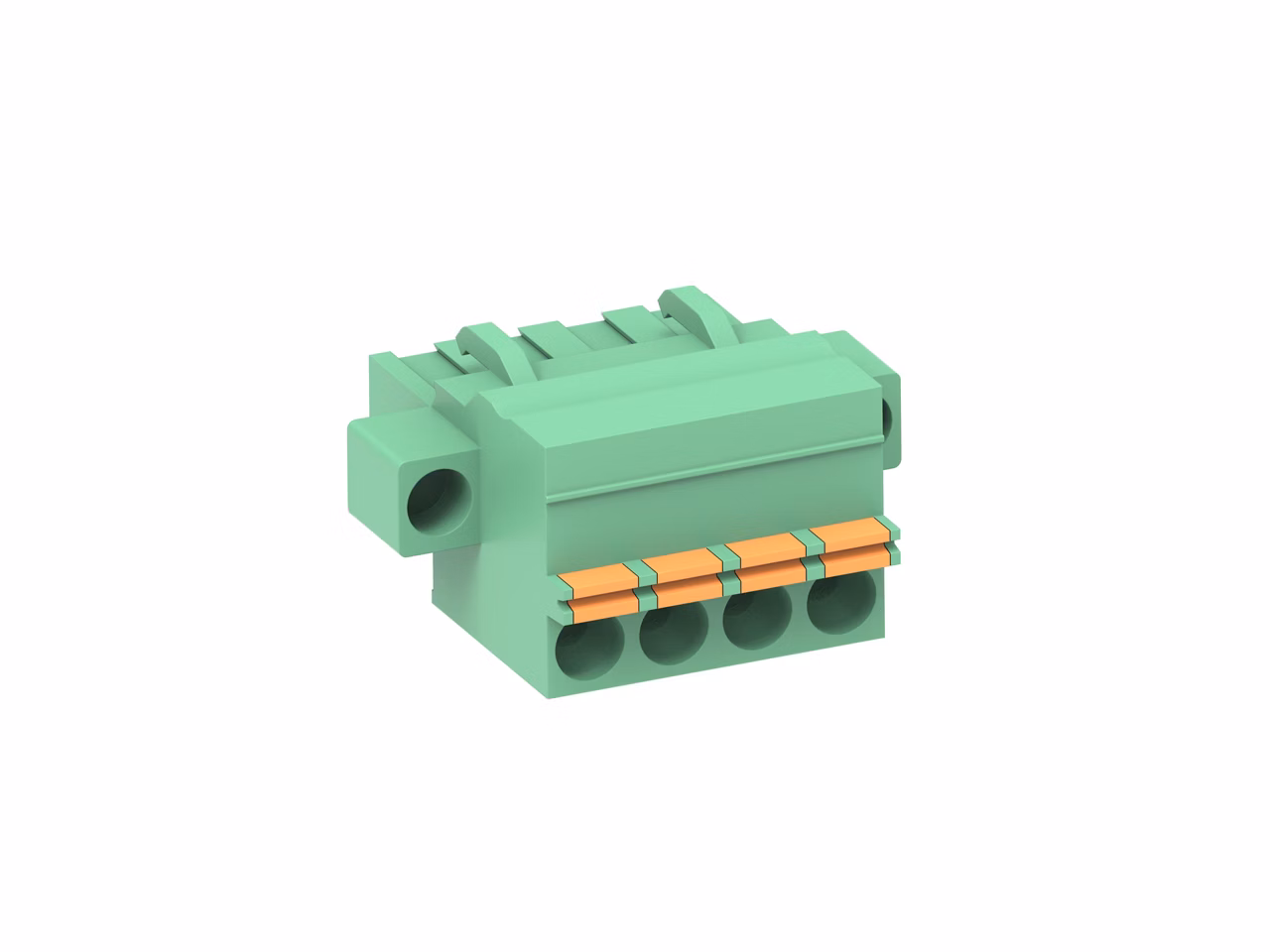 5.08mm Pitch Eurostyle Horizontal Plug, Spring-Type, In-Line, with Retention Ends, 4 Circuits for sale