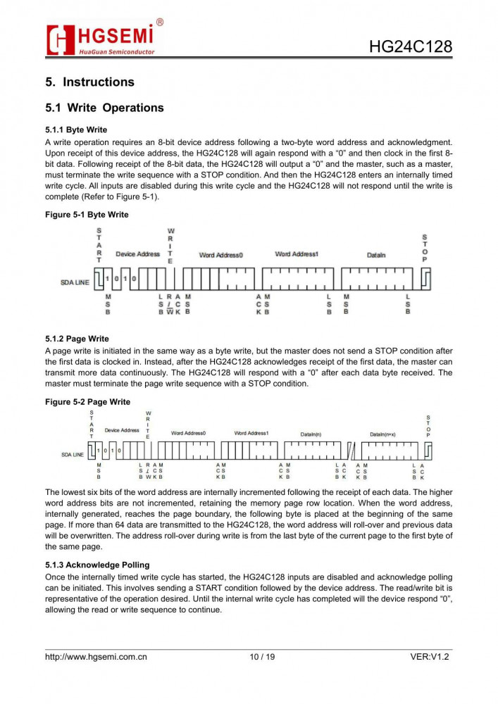 HG24C128 datasheet page 10