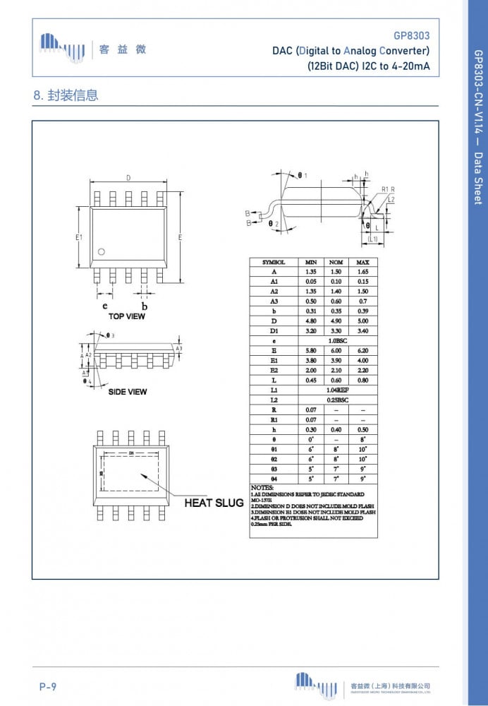GP8303-TC50-EW datasheet page 9