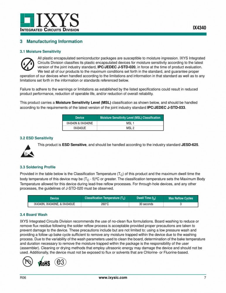 IX4340 datasheet page 7