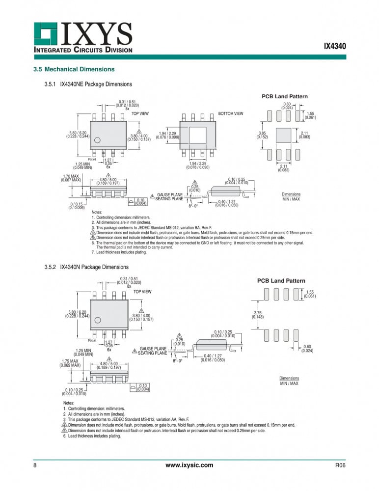 IX4340 datasheet page 8