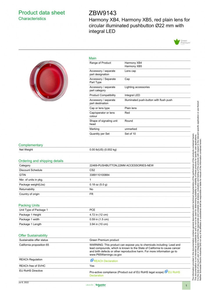 ZBW9143 technical document page 1