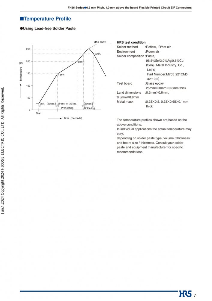 HRS FH36W datasheet page 7