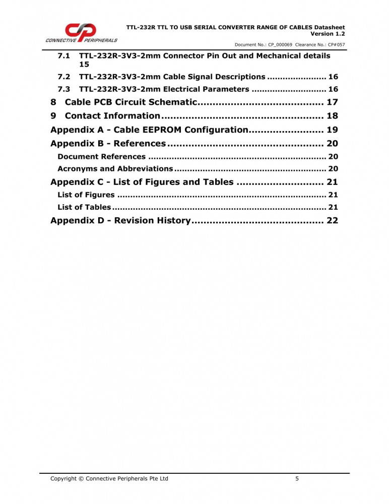 TTL-232R datasheet page 5