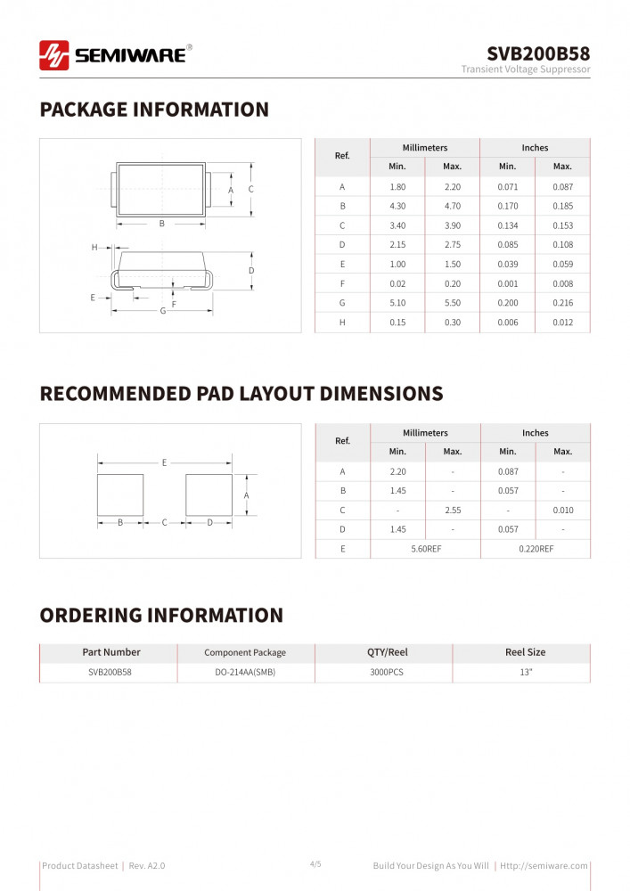 SVB200B58 datasheet page 4
