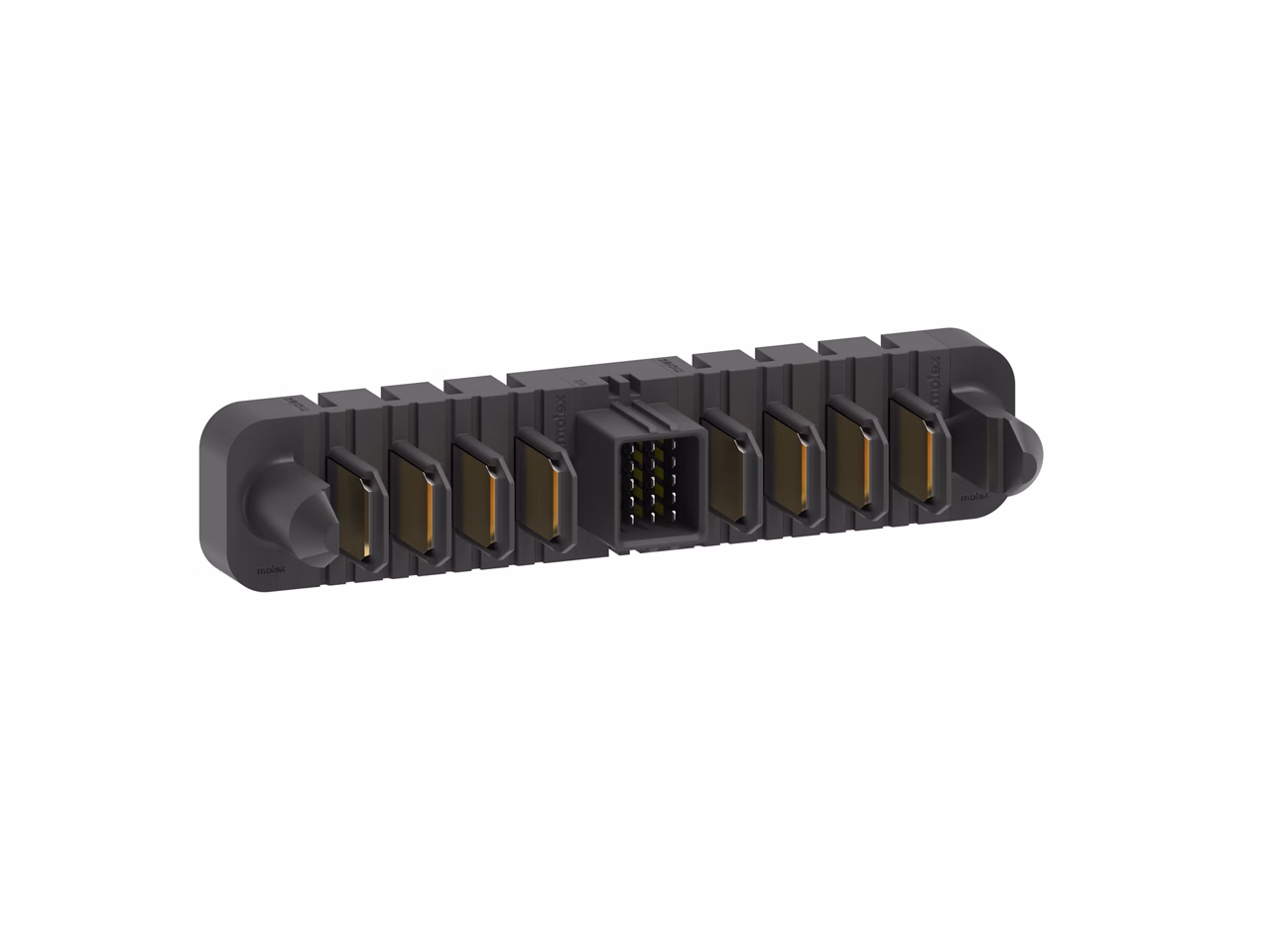 EXTreme Ten60Power Board-to-Board Vertical Plug Assembly with Guide Pins, 5 Split Power Circuits, 15 Signal Circuits