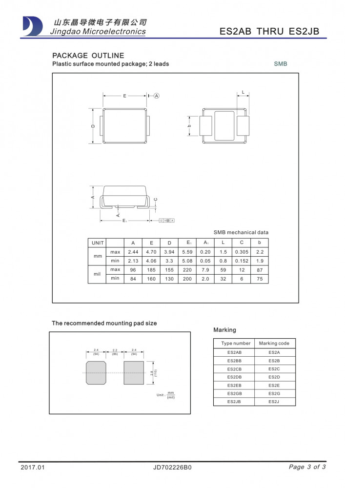 ES2GB datasheet page 3