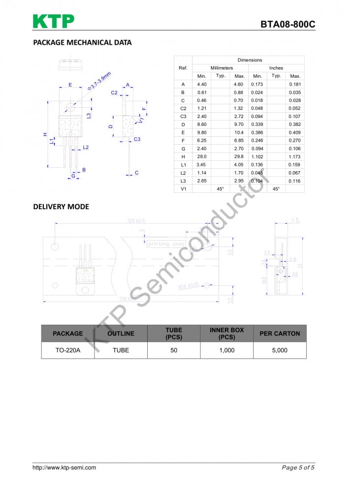 BTA08-800C datasheet page 5