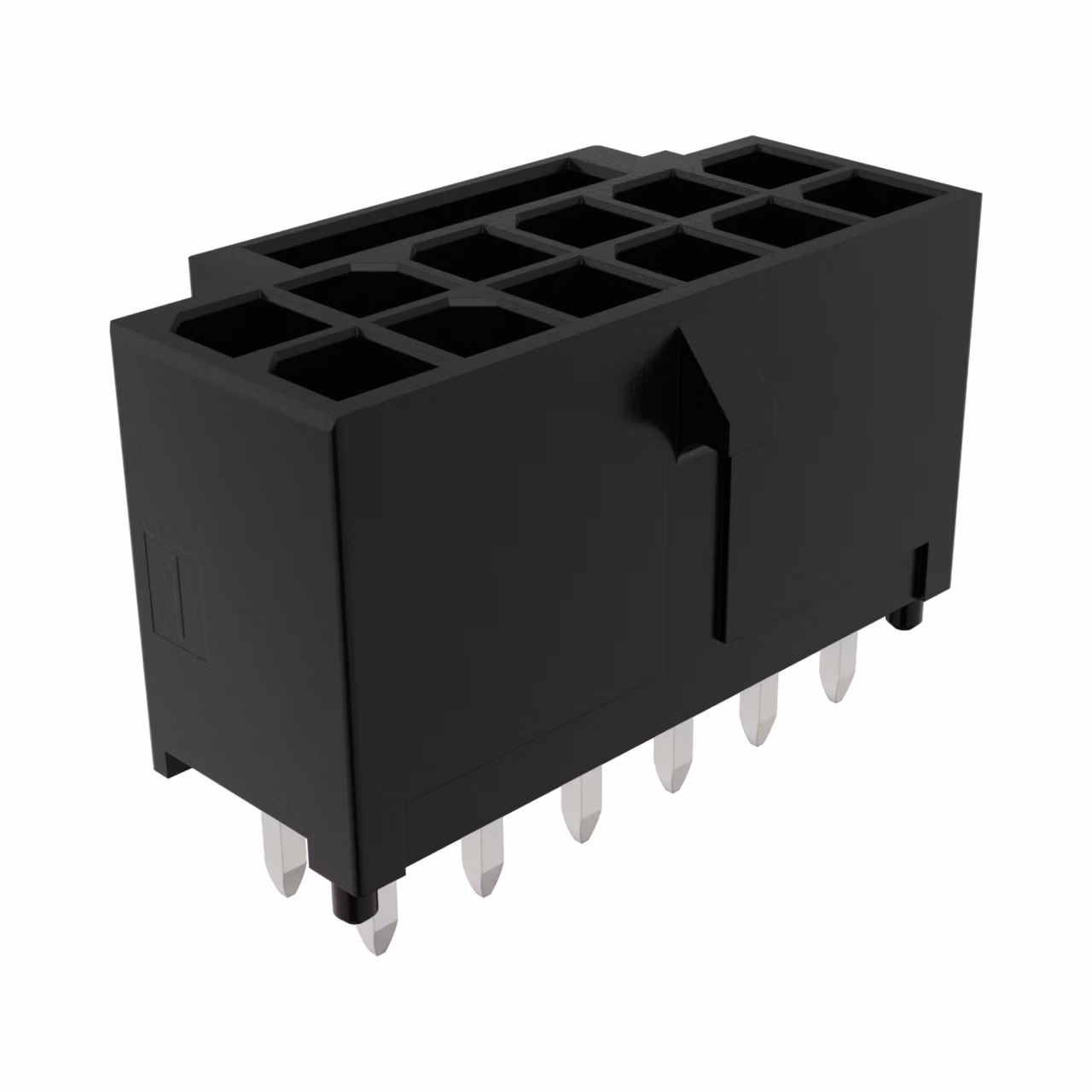 Non-ZIF, Vertical, Low Profile Receptacle, 14 Circuits